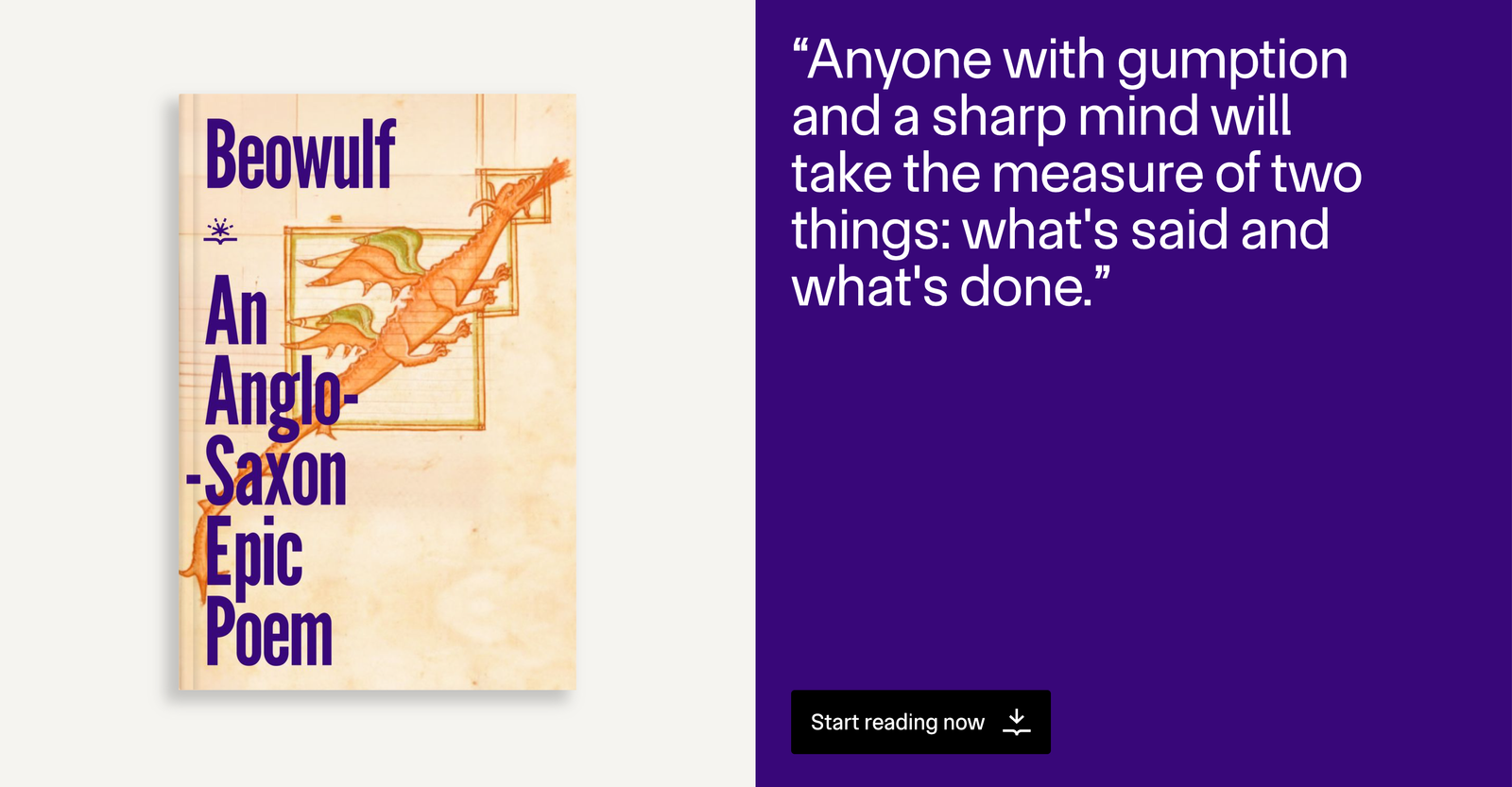 Beowulf: An Anglo-Saxon Epic Poem - Free to download EPUB, Kobo,